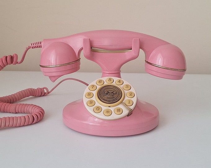 Vintage Rare Retro Pink Home Phone, Pink Phone, Home Phone, Telephone ...