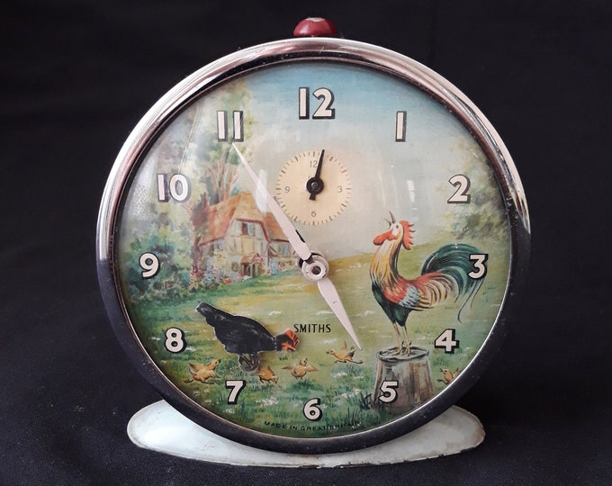 Smith Rare Antique Chicken Alarm Clock, Antique Smith Clock, Smith ...