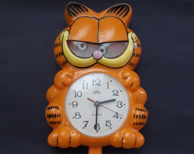 Rare Garfield Wall Clock Vintage Garfield Wall Clock - Etsy