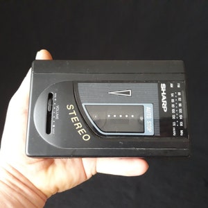 Vintage Sharp Walkman Cassette Player, Rare Sharp Cassette Player ...