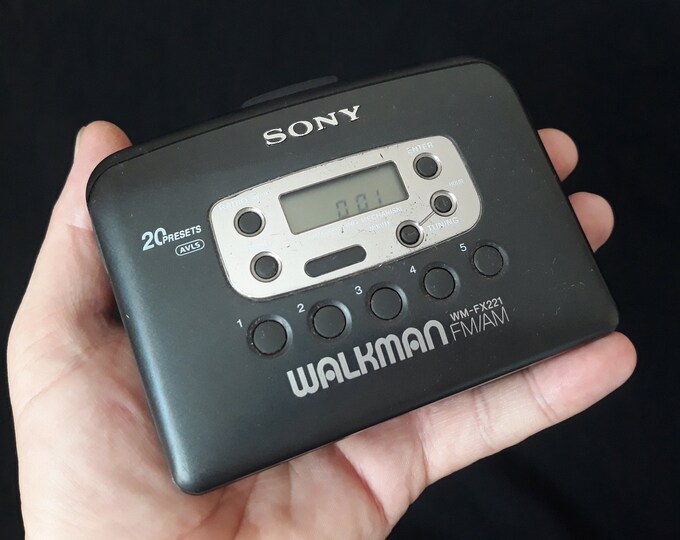 Vintage Sony Walkman Cassette Player, Rare Sony Cassette Player ...