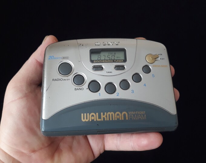 Vintage Sony Walkman Cassette Player, Sony Cassette Player, Collectible ...