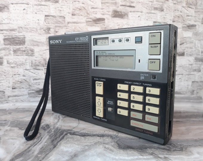 Vintage Sony ICF-7600D, Sony ICF7600D, Sony, Sony Radio, Sony, Vintage ...