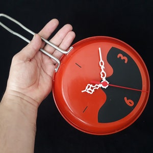 Vintage Clock, Retro Kitchen Clock, Space Age Clock, Kitchen Clock, Pan ...