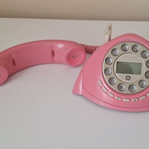 Vintage Rare Retro Pink Home Phone, Pink Phone, Home Phone, Telephone ...