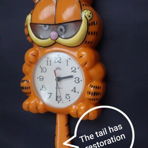 Rare Garfield Wall Clock, Vintage Garfield Wall Clock, Garfield Clock ...