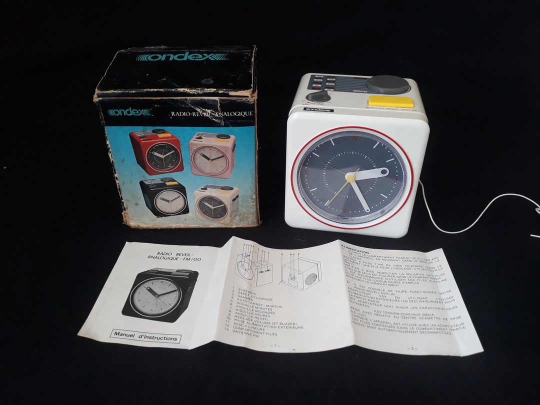 Vintage Ondex Radio Clock, Vintage Radio, Vintage Clock, Ondex Radio ...