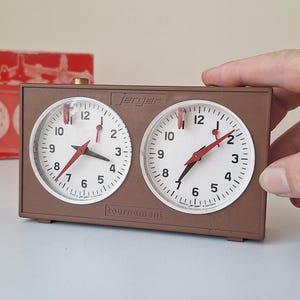 Antique Jerger Chess Clock, Antique Chess Clock, Mechanical Chess Clock ...