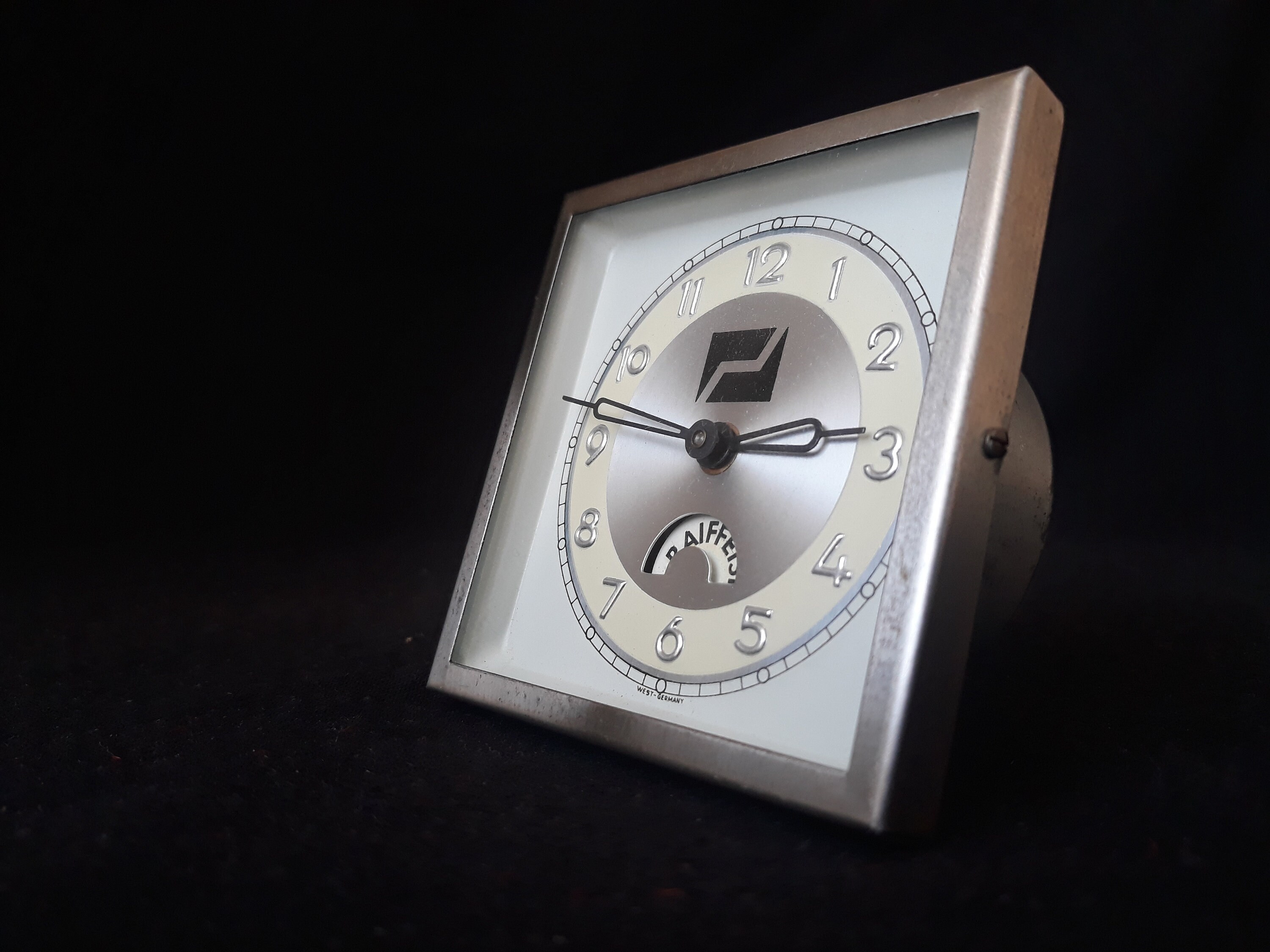 Rare Antique Mechanical Table Clock - Raiffeisen Bank - Made in Germany ...