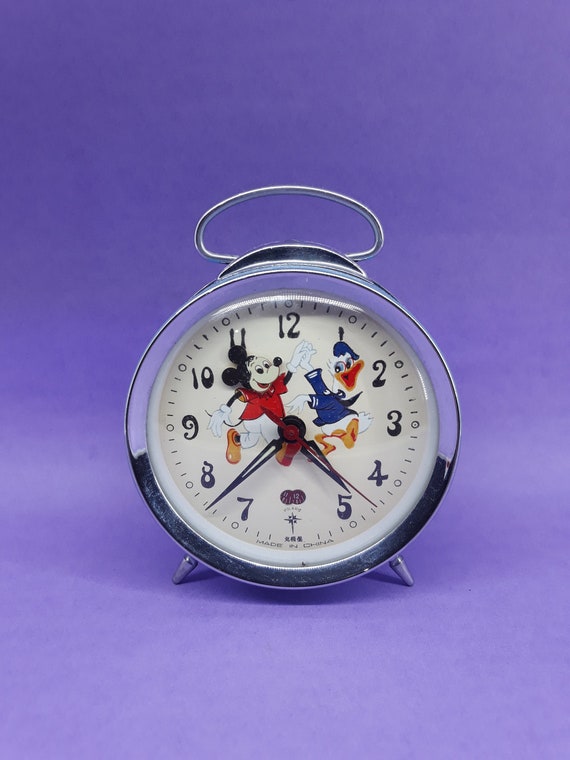 Walt Disney Mickey Mouse Alarm Clock Donald Duck Clock | Etsy
