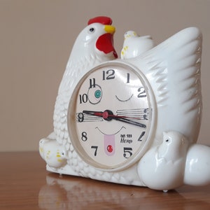 Rare Antique Clock, Mechanical Clock, Old Clock, Chicken Clock, Rooster ...