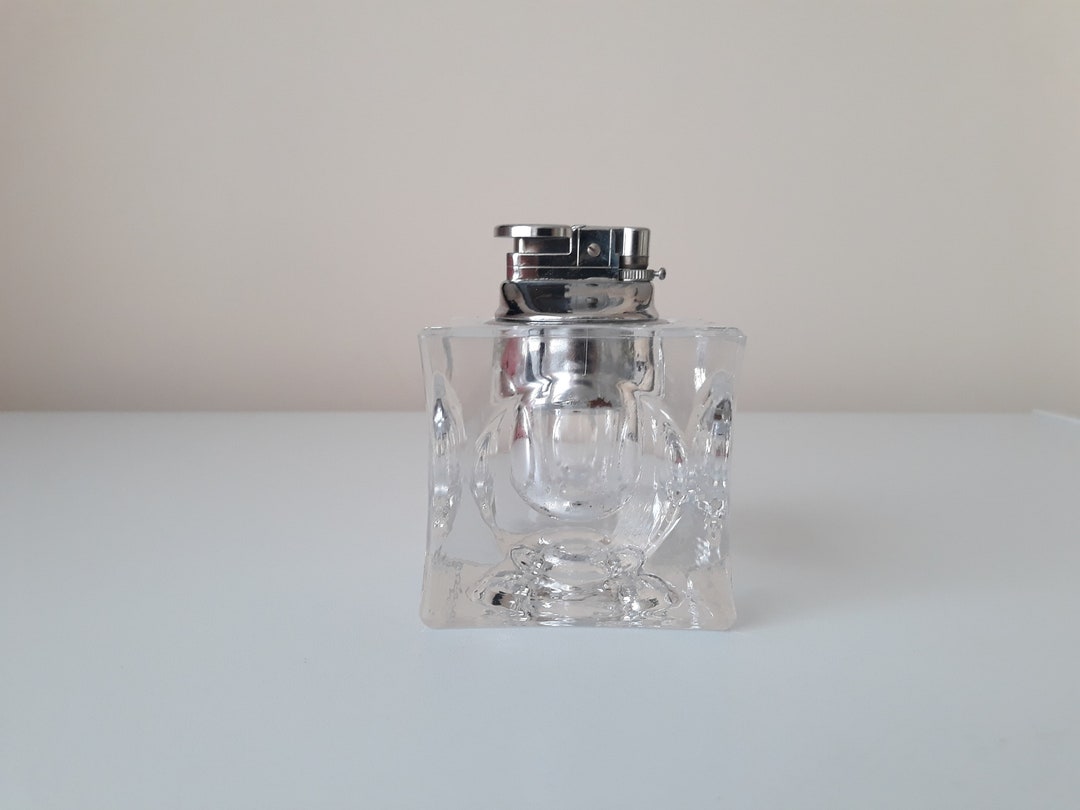 Vintage Crystal Table Lighter, Antique Lighter, Table Lighter ...