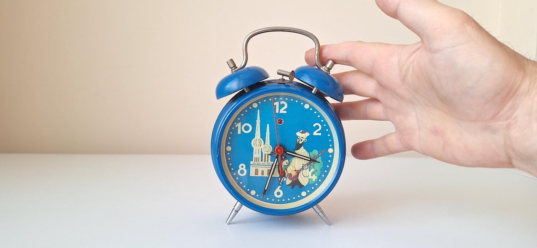 Vintage the Man Who Plays the Saz Alarm Clock, Vintage Clock, Antique ...