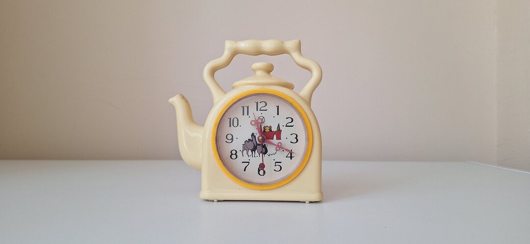 Antique Rare Tea Break Clock, Break Clock, Tea Clock, Coffee Clock ...
