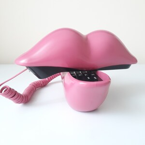 Vintage Lip Phone, Fuchsia Phone, Vintage Pink Phone, Pink Phone Home ...
