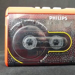 Vintage Philips Walkman D6607 Cassette Player - Fully Working - Etsy