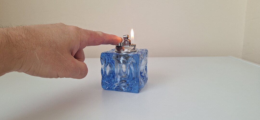 Vintage Crystal Table Lighter, Antique Lighter, Table Lighter ...