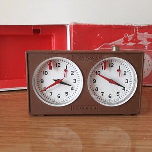 Antique Jerger Chess Clock, Antique Chess Clock, Mechanical Chess Clock ...