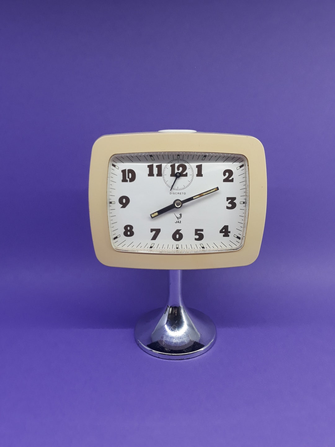 Vintage Jazz Clock, Space Age Clock, Jaz Clock, Space Age, Alarm Clock ...