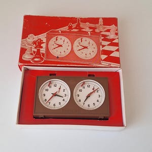 Antique Jerger Chess Clock, Antique Chess Clock, Mechanical Chess Clock ...