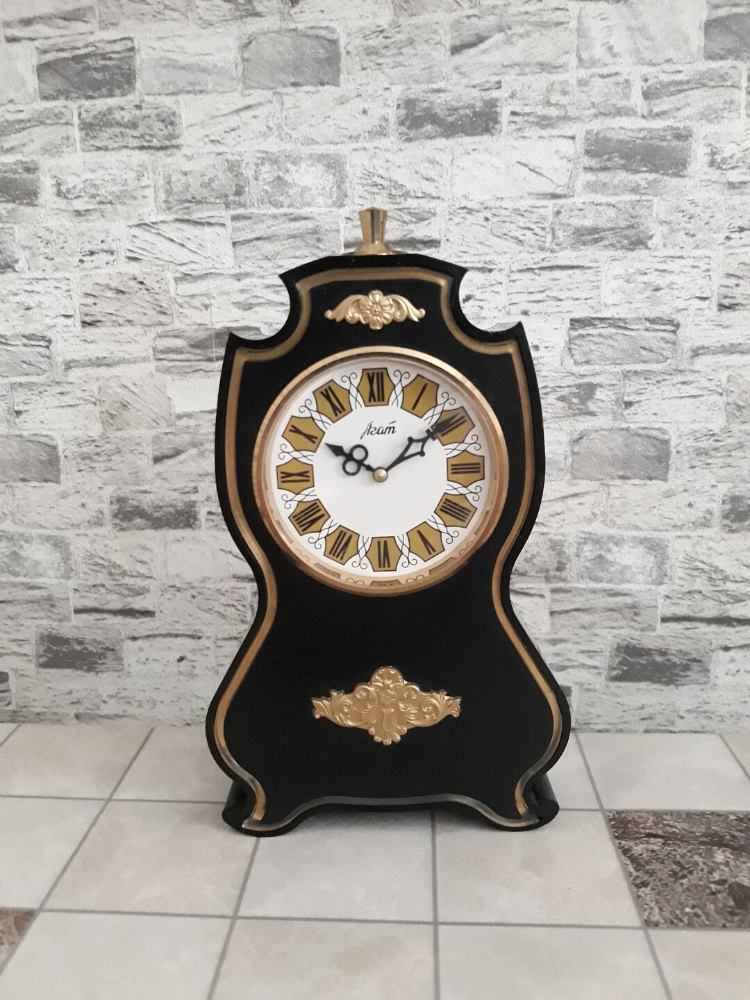 Antique Desk Clock, Antique Clock, Mechanical Watch, Vintage Watch, 8 ...