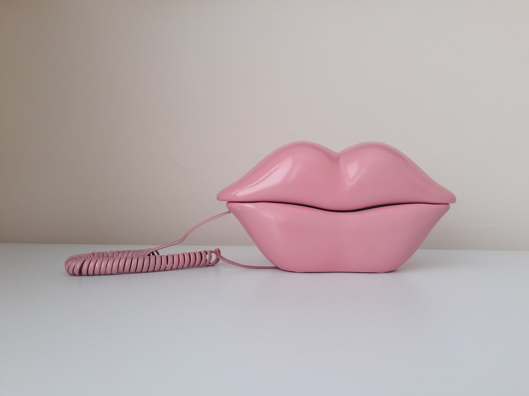 Vintage Lip Phone, Vintage Pink Phone, Pink Phone Home Phone, Telephone ...