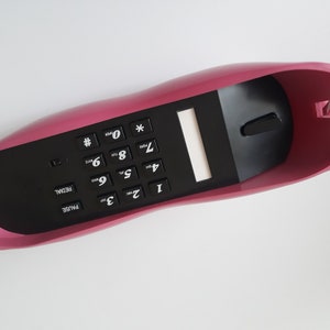Vintage Lip Phone, Fuchsia Phone, Vintage Pink Phone, Pink Phone Home ...