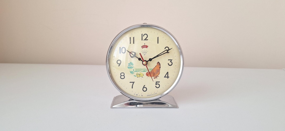 Vintage Animated Chicken Alarm Clock - 1970s Mechanical Table Clock - Etsy