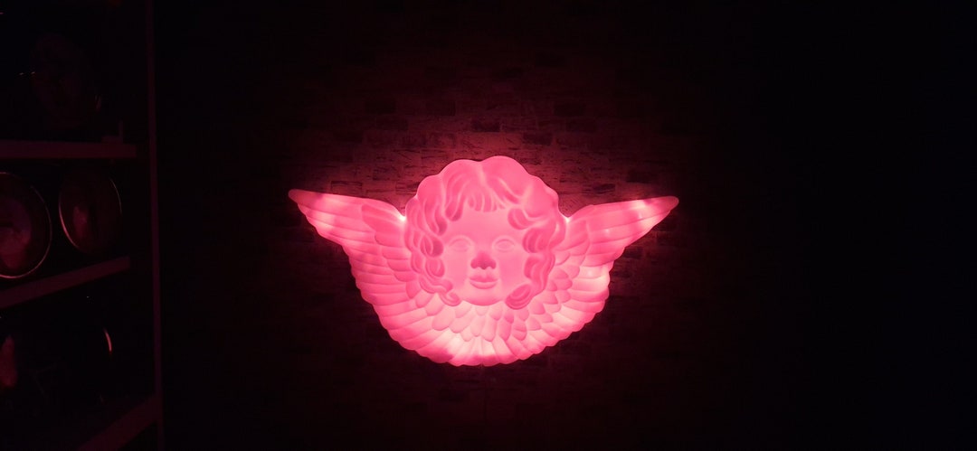 Vintage Angel Night Wall Light, Angel Lamp, Night Lamp, Angel, Bedroom ...