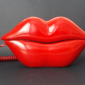 Vintage Lip Phone, Vintage Phone, Home Phone, Telephone, Lip Phone, Red ...