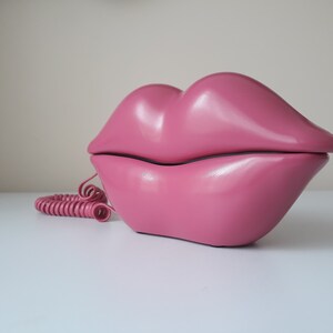 Vintage Lip Phone, Fuchsia Phone, Vintage Pink Phone, Pink Phone Home ...