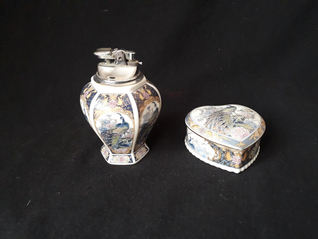 Antique Porcelain Table Lighter, Antique Lighter, Table Lighter ...