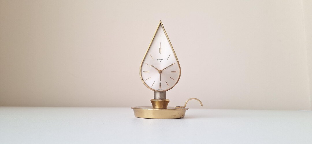 Rare Antique Water Drop Alarm Clock, Water Drop Clock, Antique Clock ...