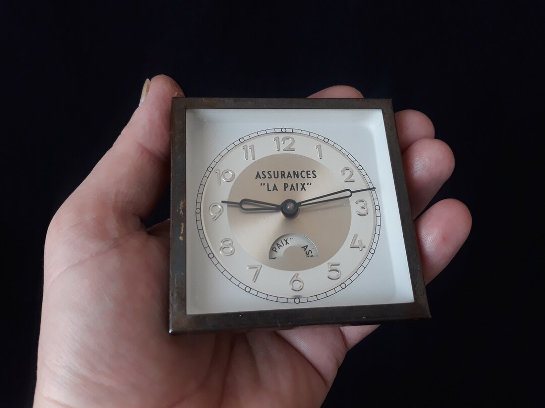 Rare Antique Animated Table Clock - German Mechanical Memory Clock - Etsy