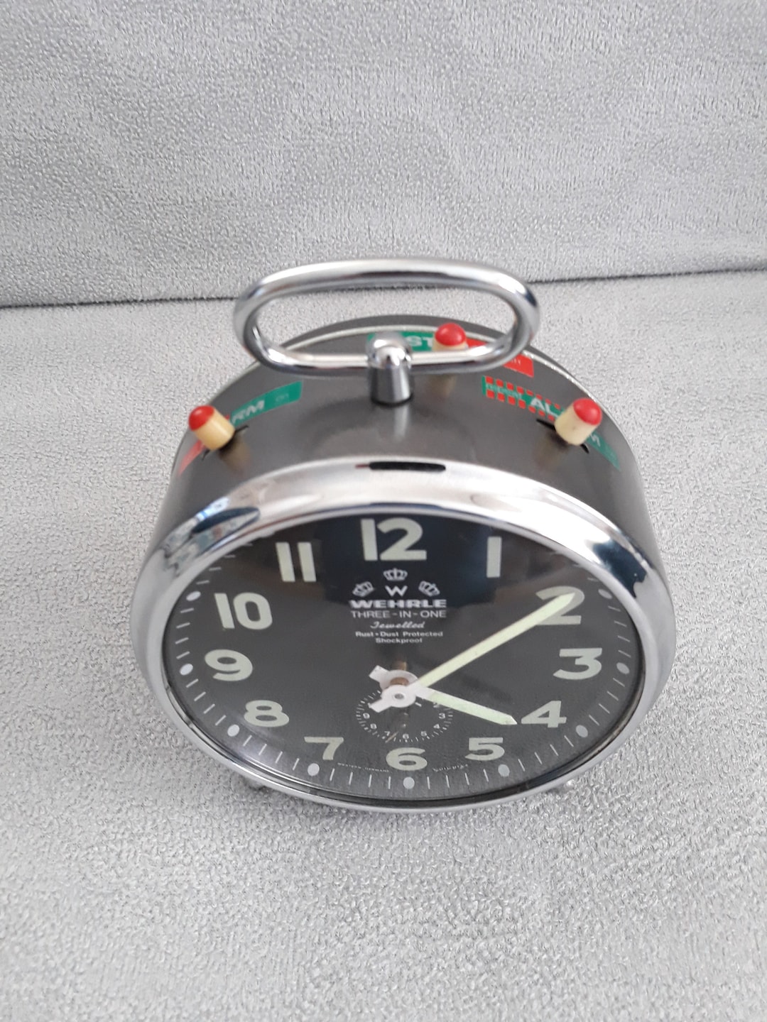 Vintage Clock, Wehrle Clock, Three-in-one Clock, 3-function Clock, Rare ...