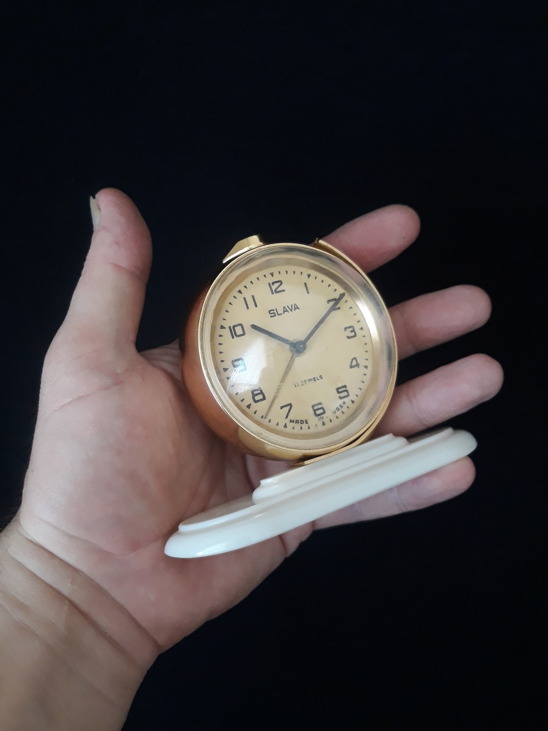 Antique Slava Clock, Vintage Slava Clock, Slava Clock, Antique Clock ...