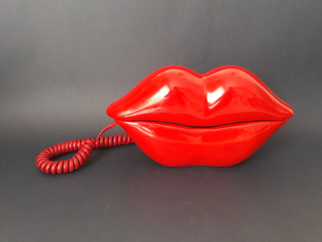 Vintage Lip Phone, Vintage Phone, Home Phone, Telephone, Lip Phone, Red ...