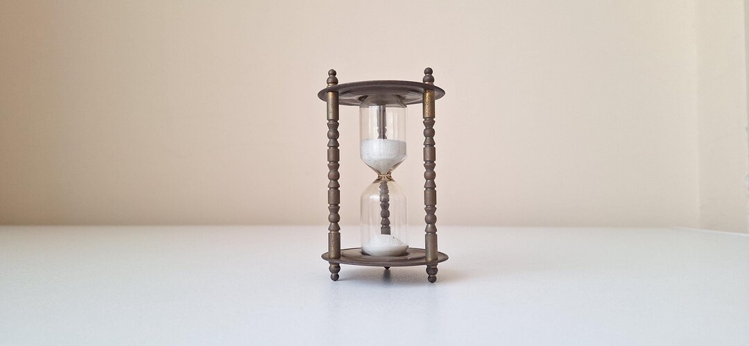 Antique Metal Hourglass, Hourglass, Table Clock, Desk Decor, Office ...