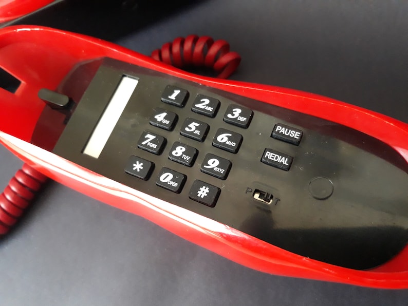 Vintage Lip Phone, Vintage Phone, Home Phone, Telephone, Lip Phone, Red ...