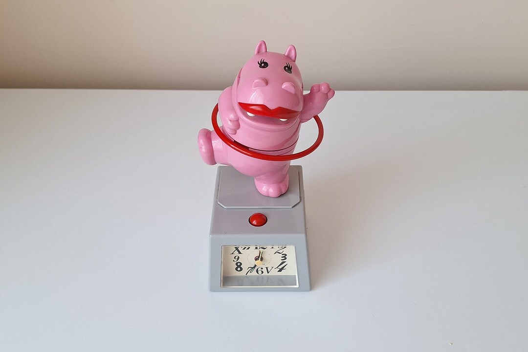 Vintage Rare Pink Ring Waving Pink Pig Alarm Clock, Pink Pig Clock, Pig ...