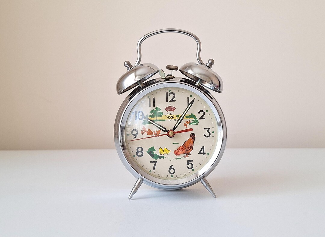 Vintage Clock, Mechanical Clock, Animated Clock, Chicken Clock, Rooster ...