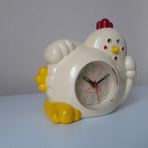 Vintage Rare Clock, Chicken Clock, Rooster Clock, Chick Clock, Alarm ...