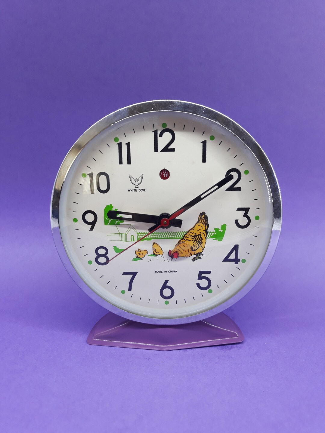 Vintage Clock, Mechanical Clock, Animated Clock, Chicken Clock, Rooster ...