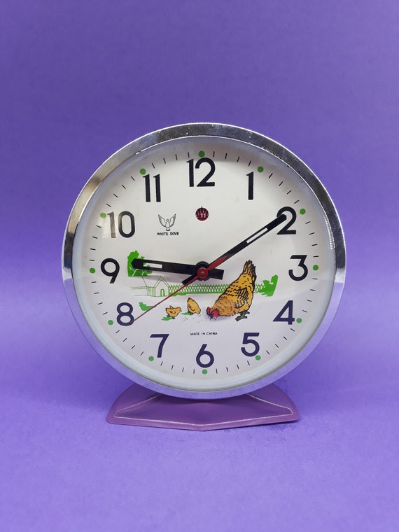 Vintage Clock Mechanical Clock Animated Clock Chicken | Etsy