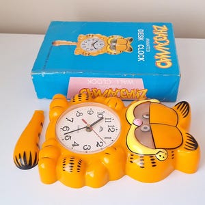 Rare Garfield Wall Clock, Vintage Garfield Wall Clock, Garfield Clock ...