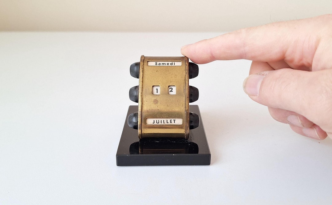 Antique French Desk Calendar: 1970s Retro Decor - Etsy