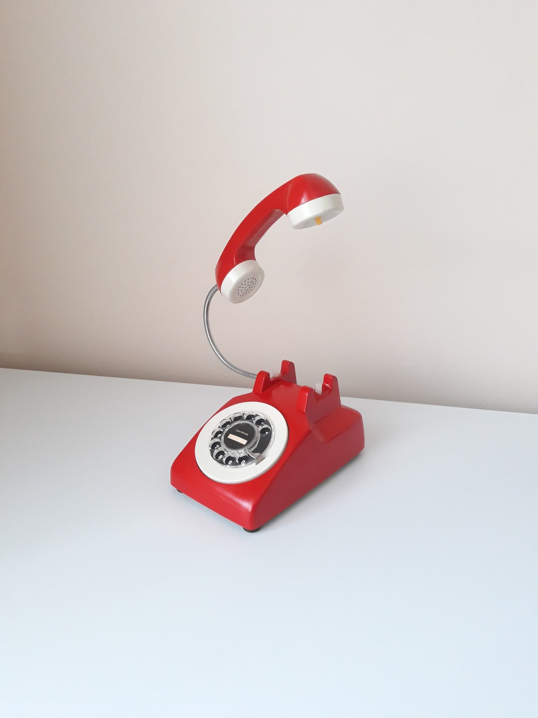 Rotary Telephone Desk Lamp: Novelty Table Light - Etsy