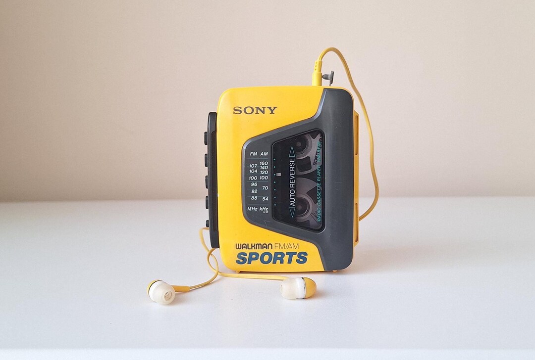Vintage Rare Sony Sports Walkman, Cassette Player, Sony Cassette Player ...