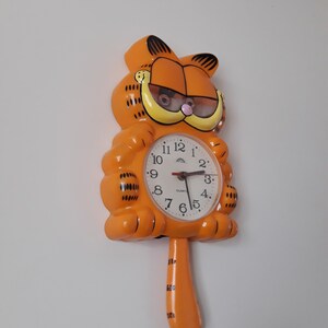Rare Garfield Wall Clock, Vintage Garfield Wall Clock, Garfield Clock ...