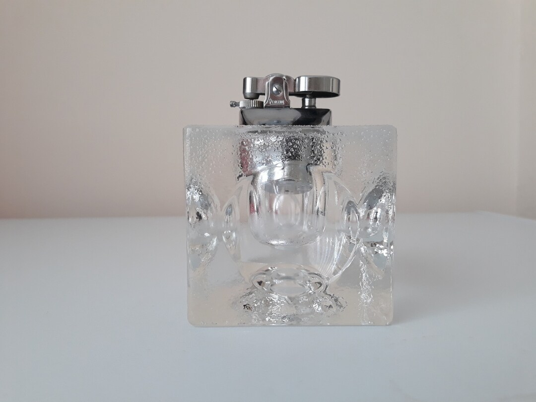 Vintage Crystal Table Lighter, Antique Lighter, Table Lighter ...